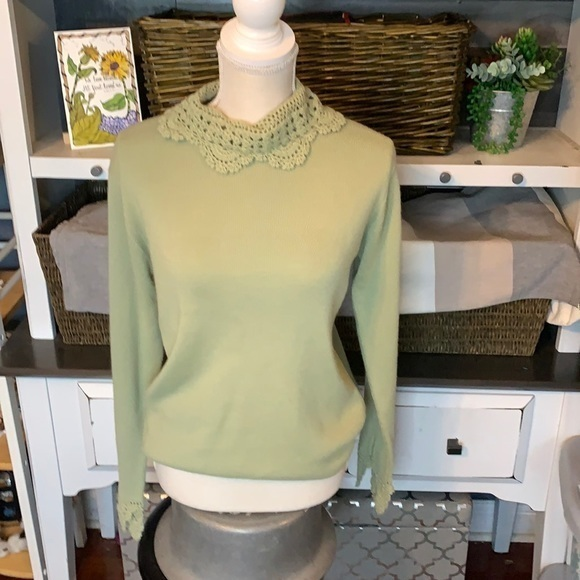 Soft Surroundings | Sweaters | Soft Surroundings Celadon Knot Collar ...